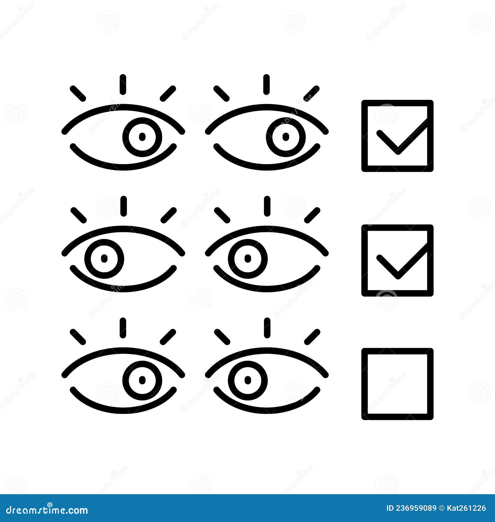 Strabismus Icon. Trendy Flat Vector Strabismus Icon On White Background ...