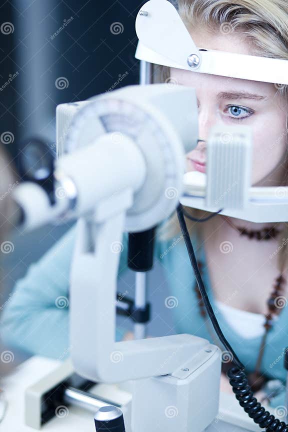 Optometry concept stock image. Image of doctor, girl - 14040621