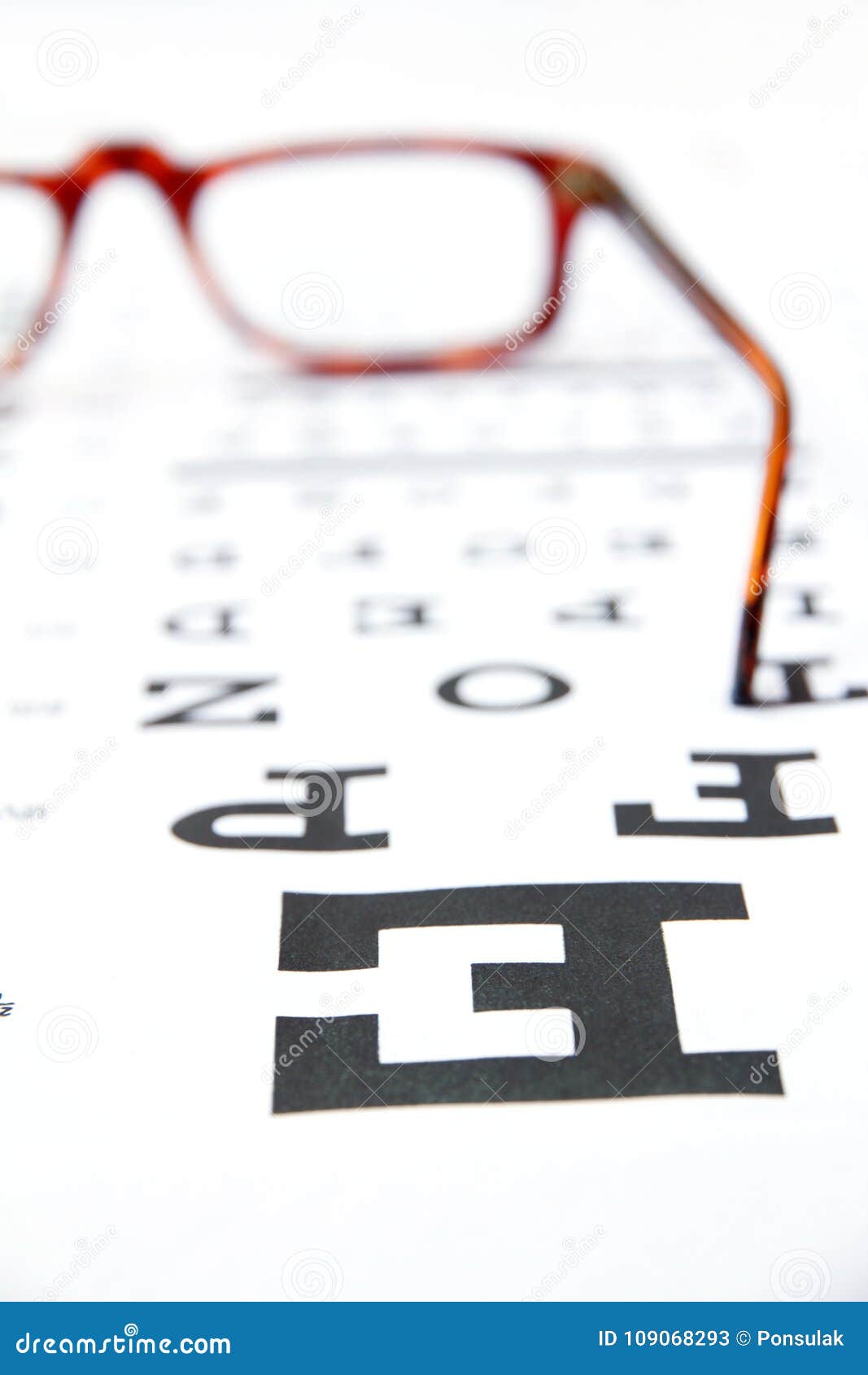 Optometry Concept. Test Glasses Phoropter With Lens Set For Eye Sight ...