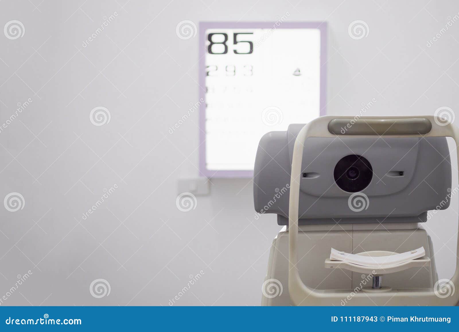 Optometry Eye Test Device Machine Stock Image - Image of clinic, health ...