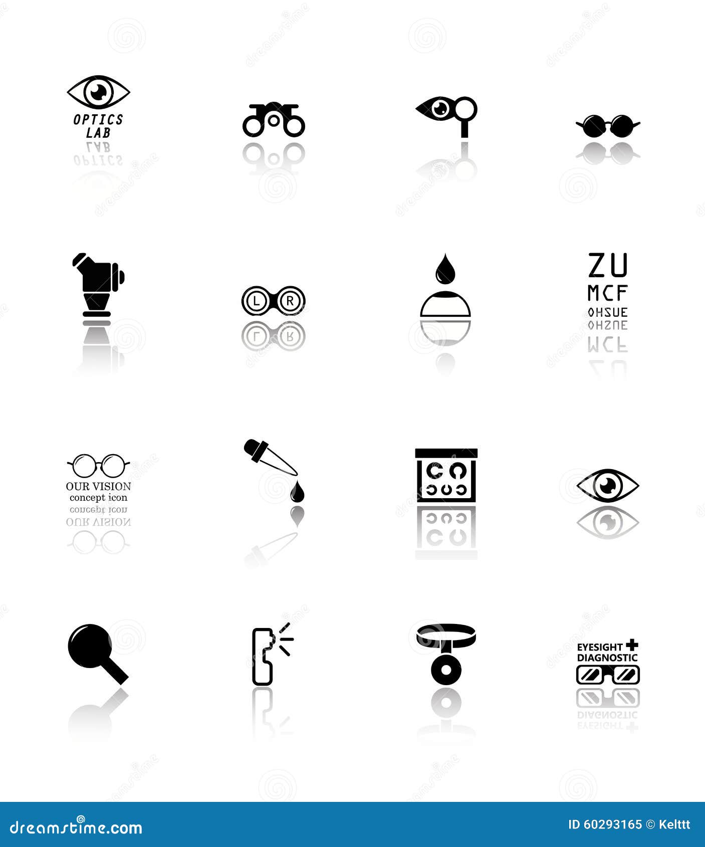 Optometry icons set stock illustration. Illustration of graphic - 60293165