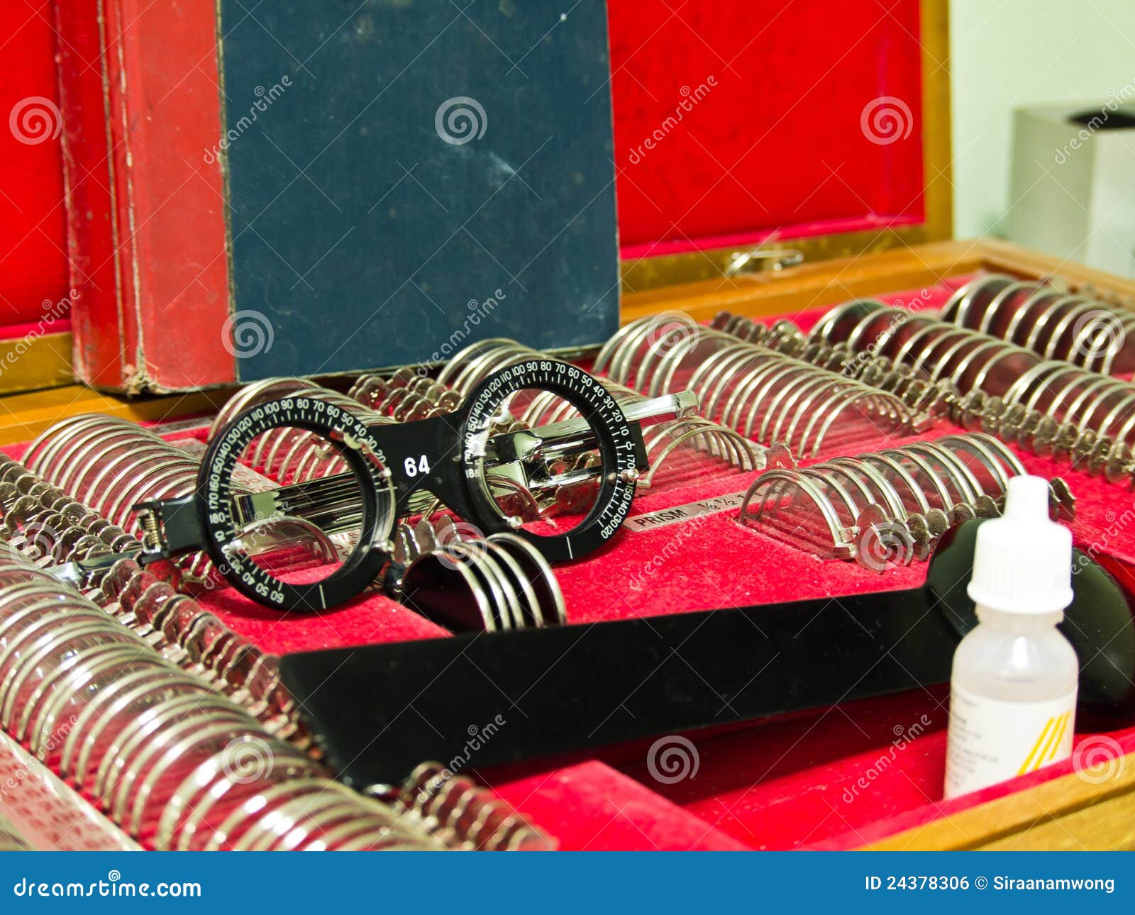 Optometry Lens and Eyeglasses Stock Photo - Image of conceptual, blur ...