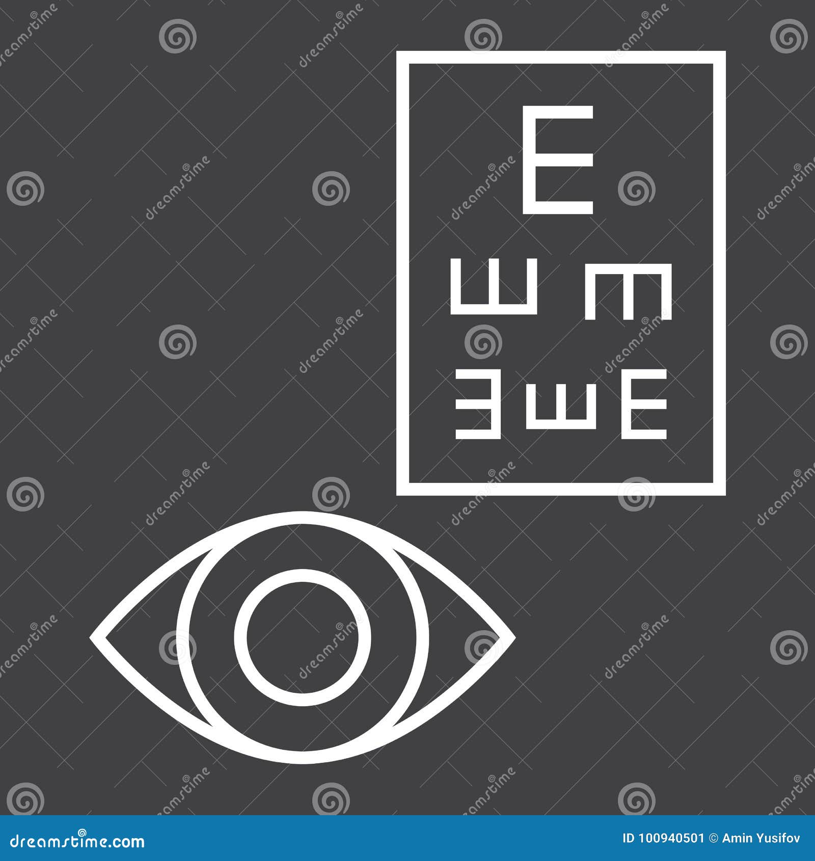Optometry Line Icon, Medicine and Healthcare, Stock Vector ...