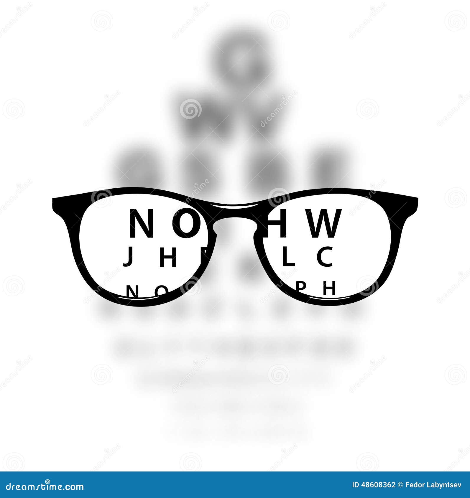 Optometry Medical Background Stock Vector - Image: 48608362