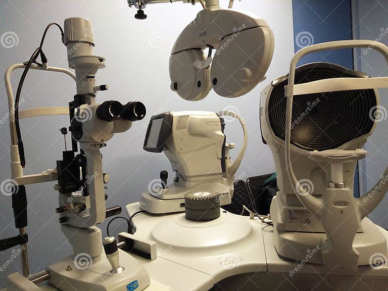 Optometry Vision Testing Equipment Editorial Image - Image of check ...