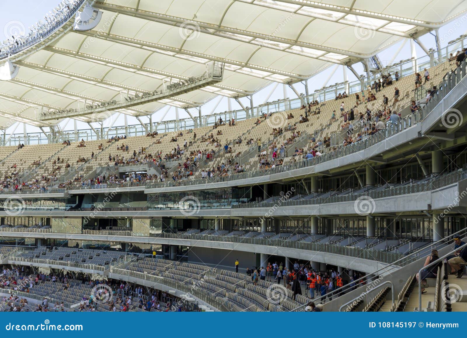 Optus Stadium in Perth editorial photography. Image of structure ...