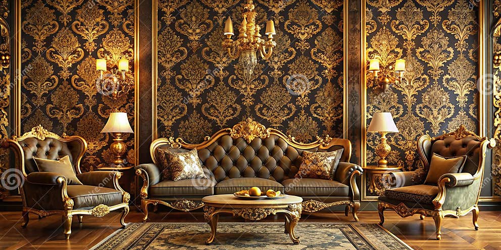 Opulent Patterns Adding Luxurious Elegance To Spaces AI Generative ...