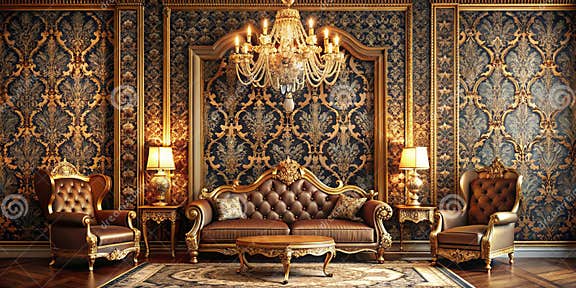 Opulent Patterns Adding Luxurious Elegance To Spaces AI Generative ...