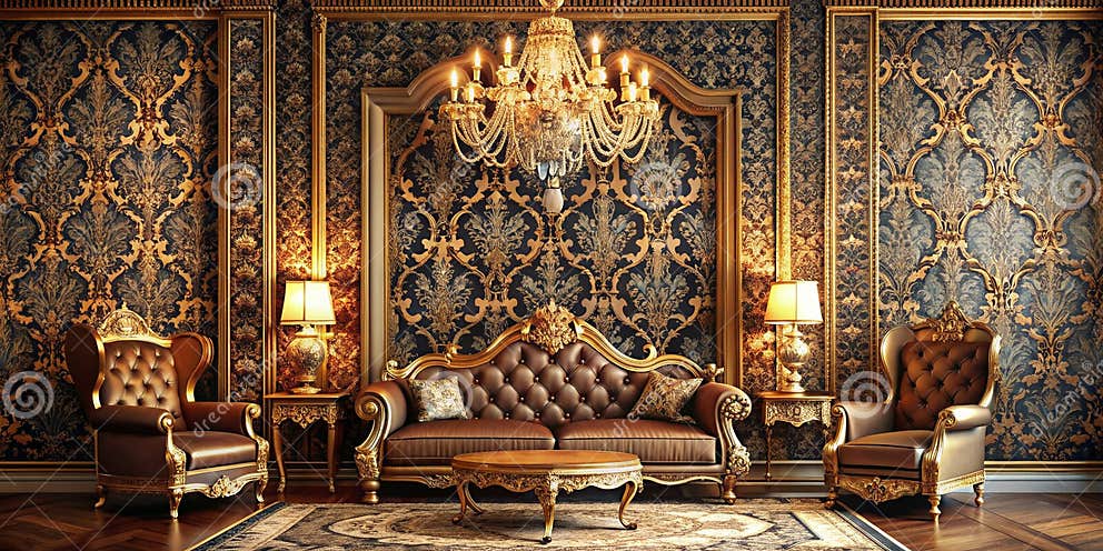 Opulent Patterns Adding Luxurious Elegance To Spaces AI Generative ...