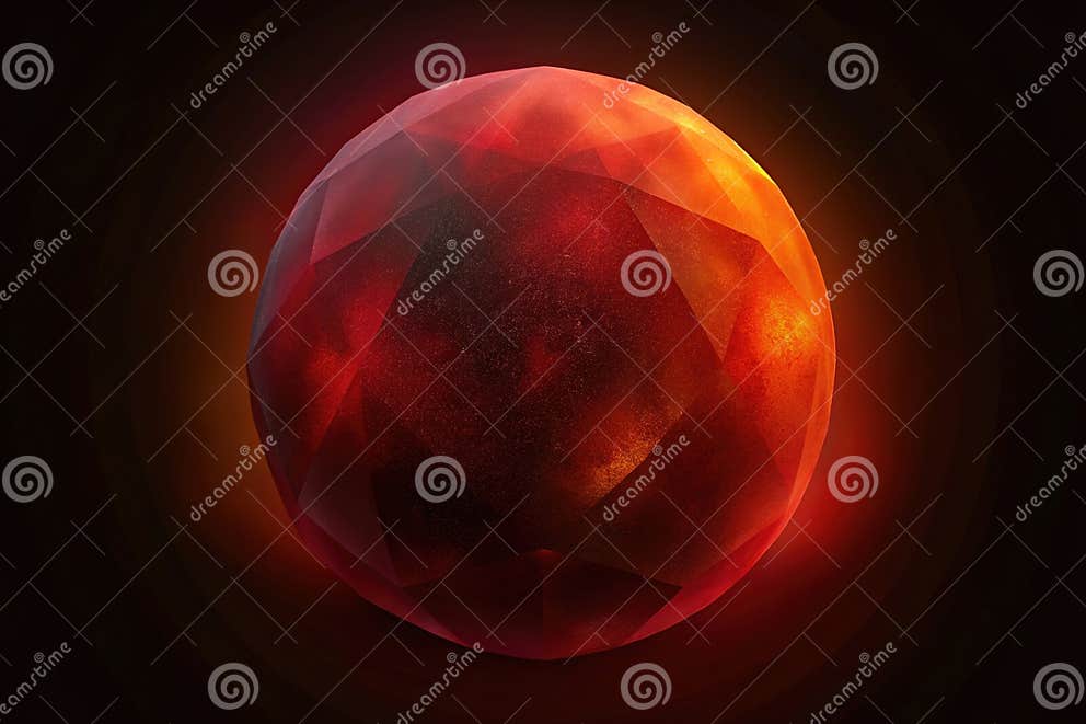 Opulent Ruby Dark Ruby Transitioning into Deep Orange Gradient Stock ...