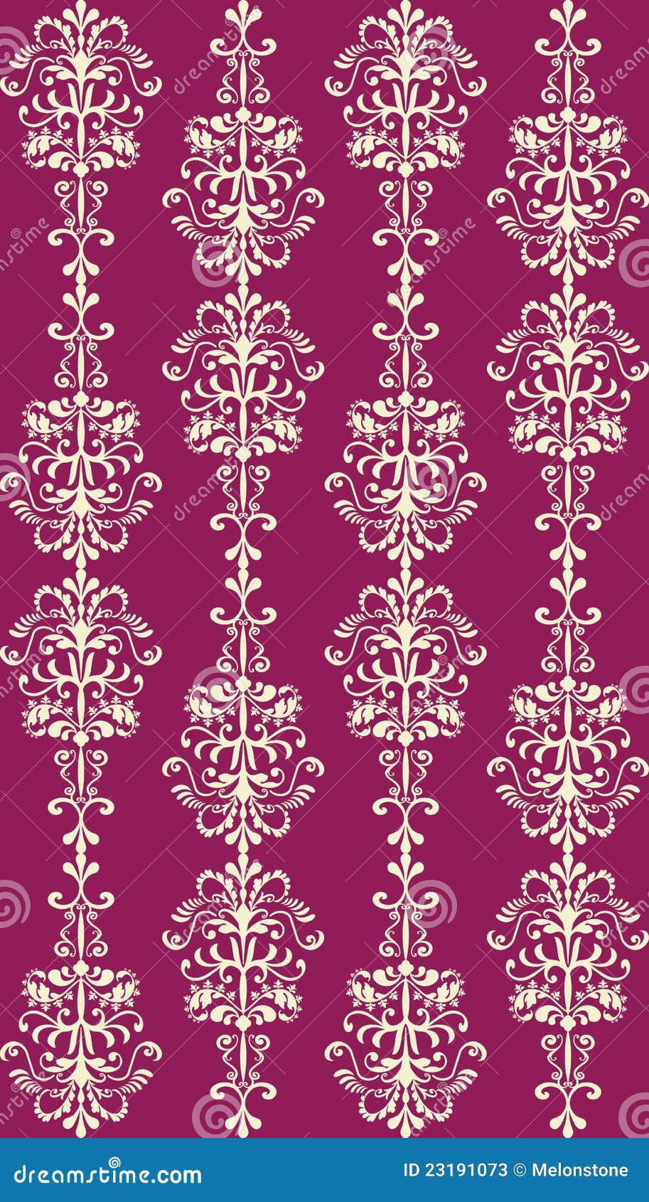 Seamless Damask Wallpaper 3 Black Golden Color Royalty-Free Stock Image ...
