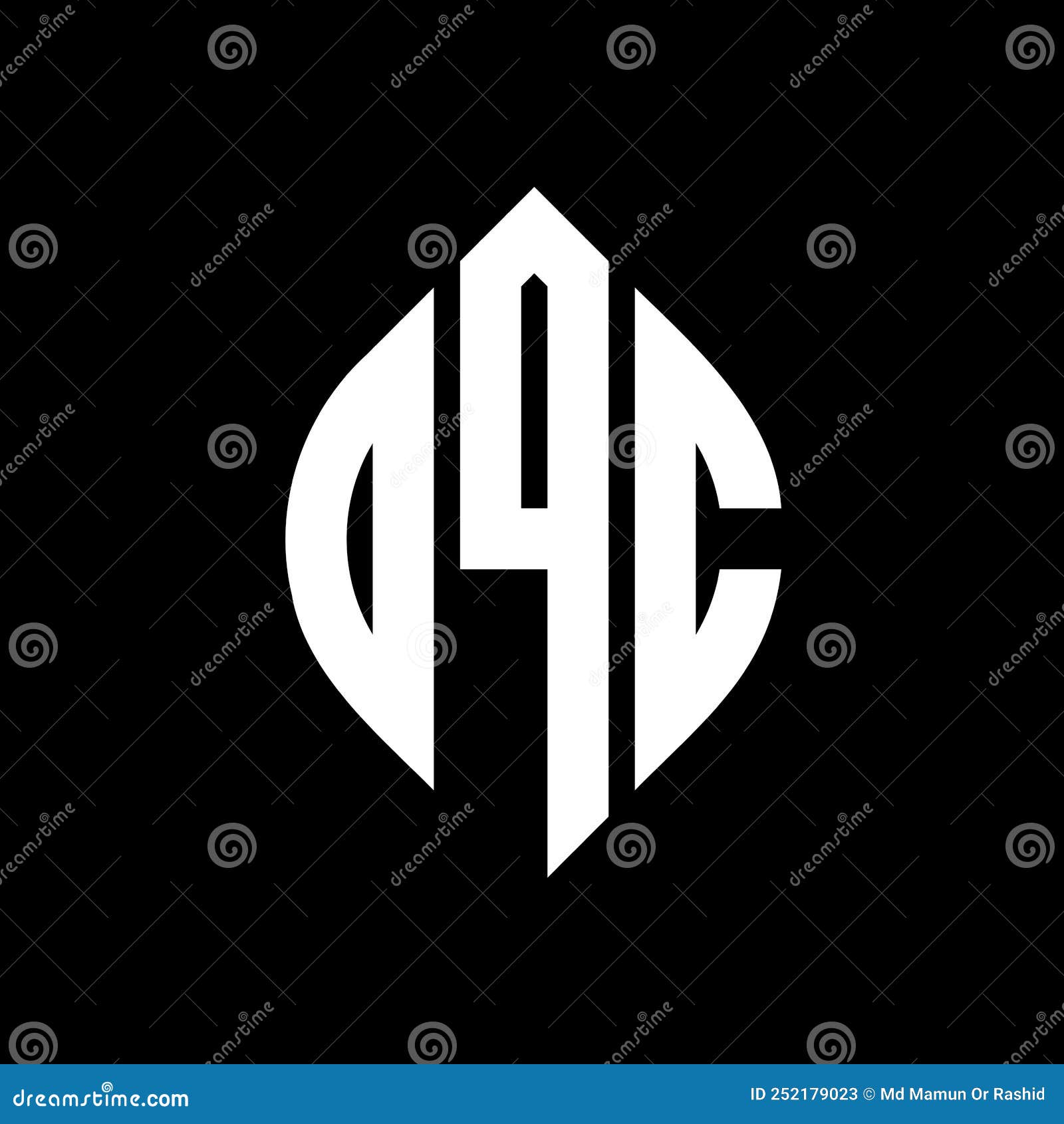 OQC Circle Letter Logo Design with Circle and Ellipse Shape. OQC ...