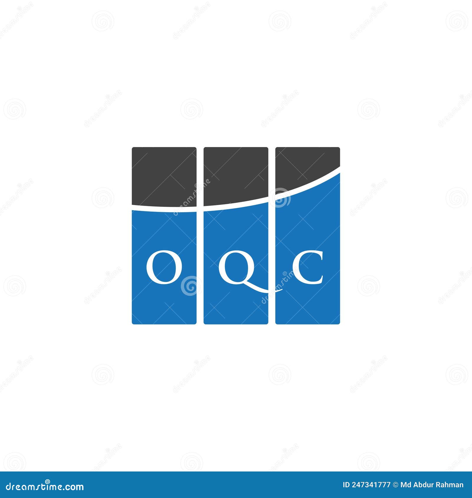 OQC Letter Logo Design on WHITE Background. OQC Creative Initials ...