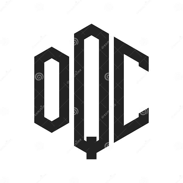 OQC Logo Design. Initial Letter OQC Monogram Logo Using Hexagon Shape ...