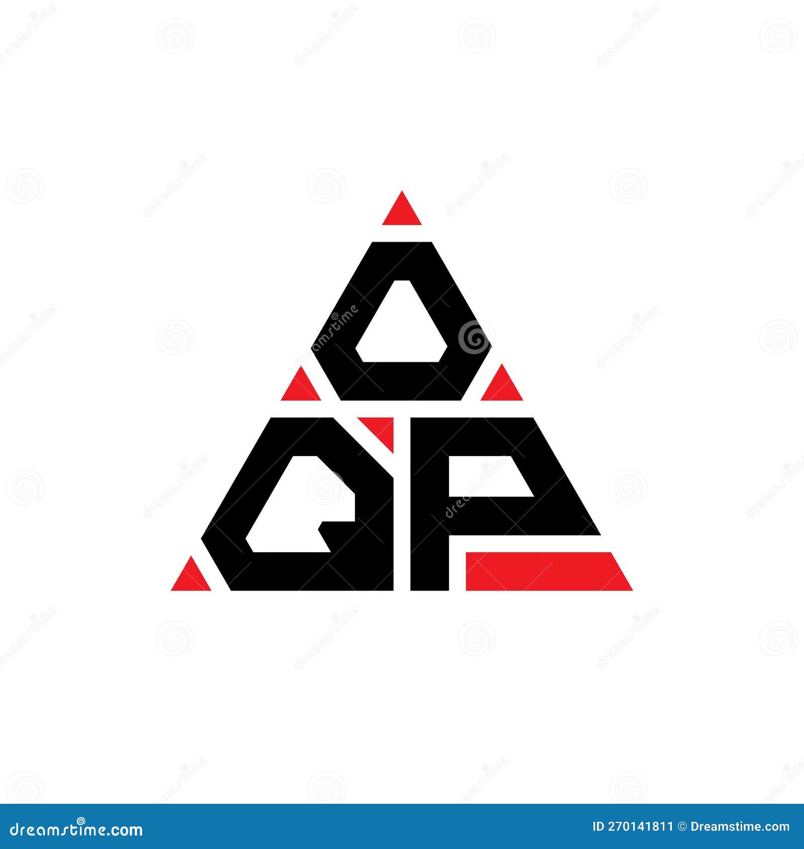 OQP Triangle Letter Logo Design with Triangle Shape. OQP Triangle Logo ...
