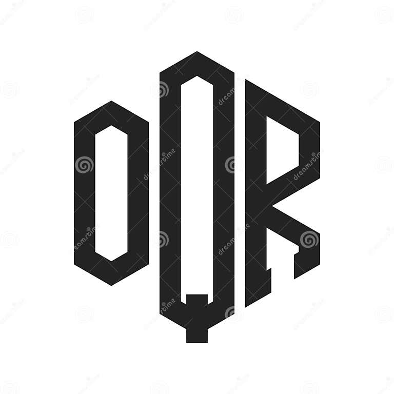 OQR Logo Design. Initial Letter OQR Monogram Logo Using Hexagon Shape ...
