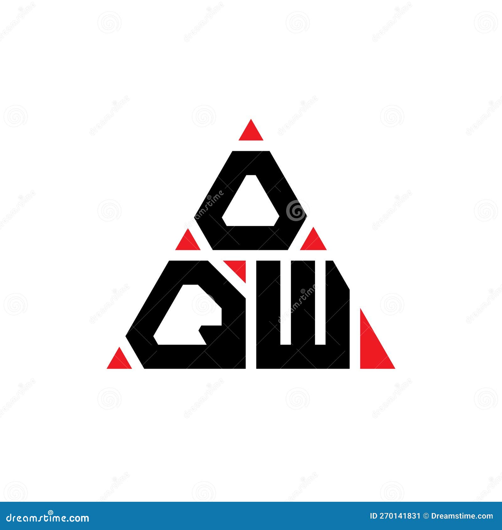 OQW Triangle Letter Logo Design with Triangle Shape. OQW Triangle Logo ...