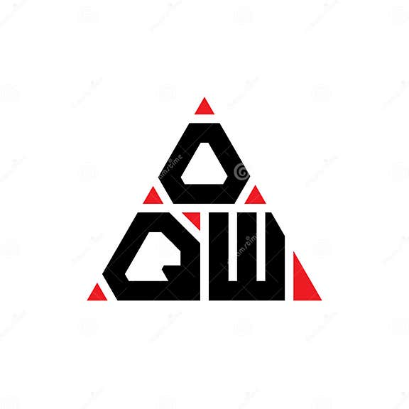 OQW Triangle Letter Logo Design with Triangle Shape. OQW Triangle Logo ...