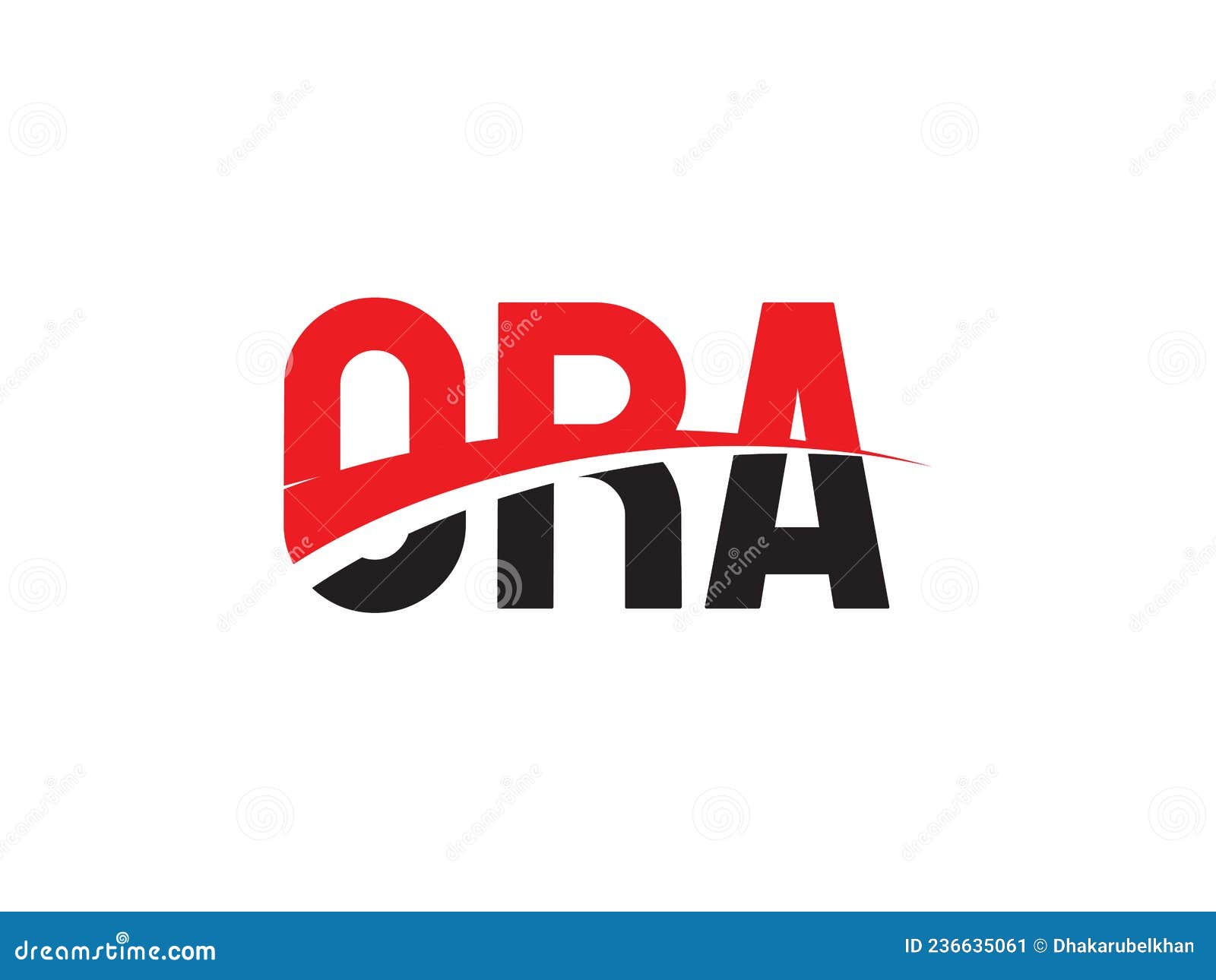 ORA Letter Initial Logo Design Vector Illustration Stock Vector ...