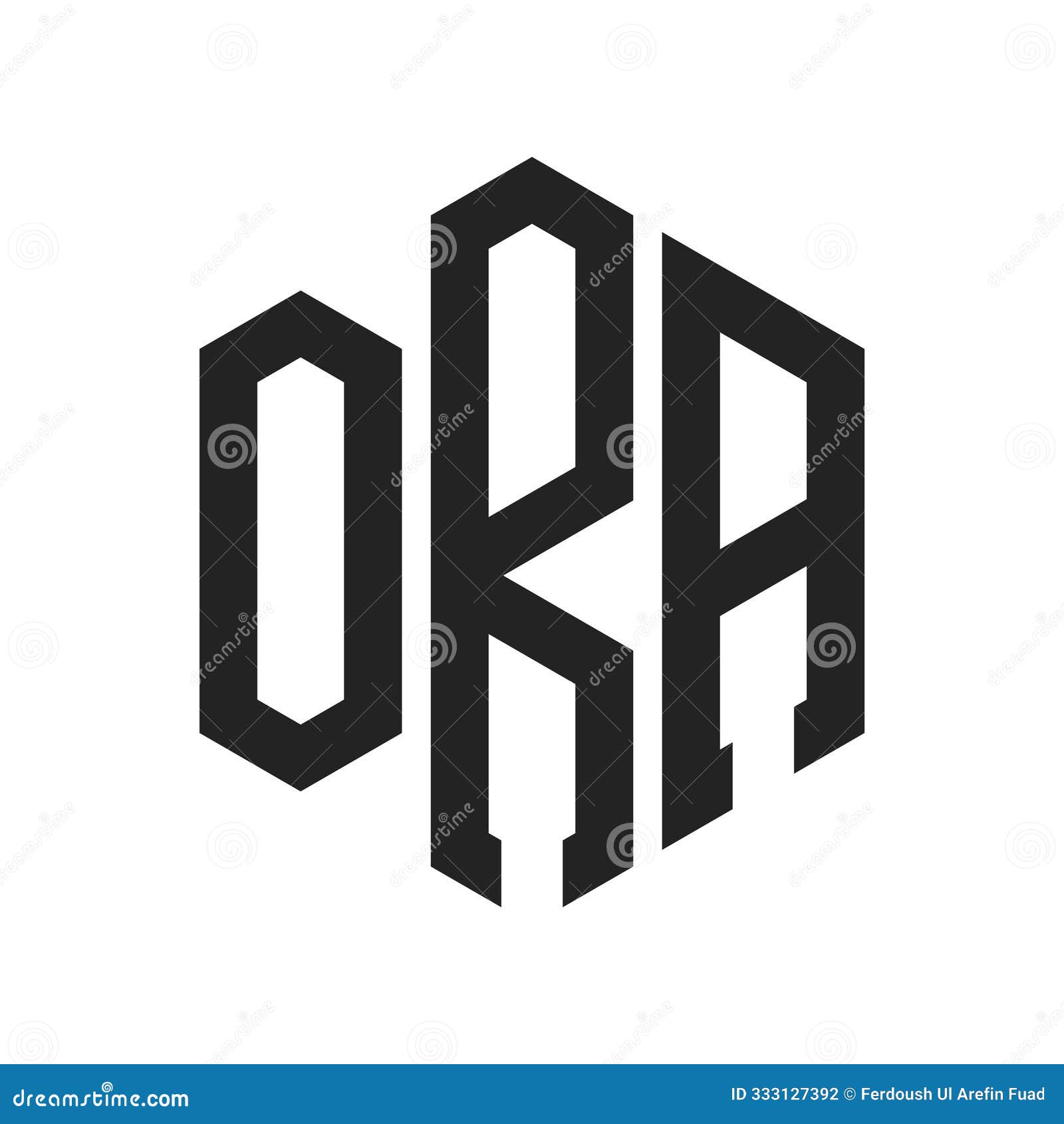 ORA Logo Design. Initial Letter ORA Monogram Logo Using Hexagon Shape ...