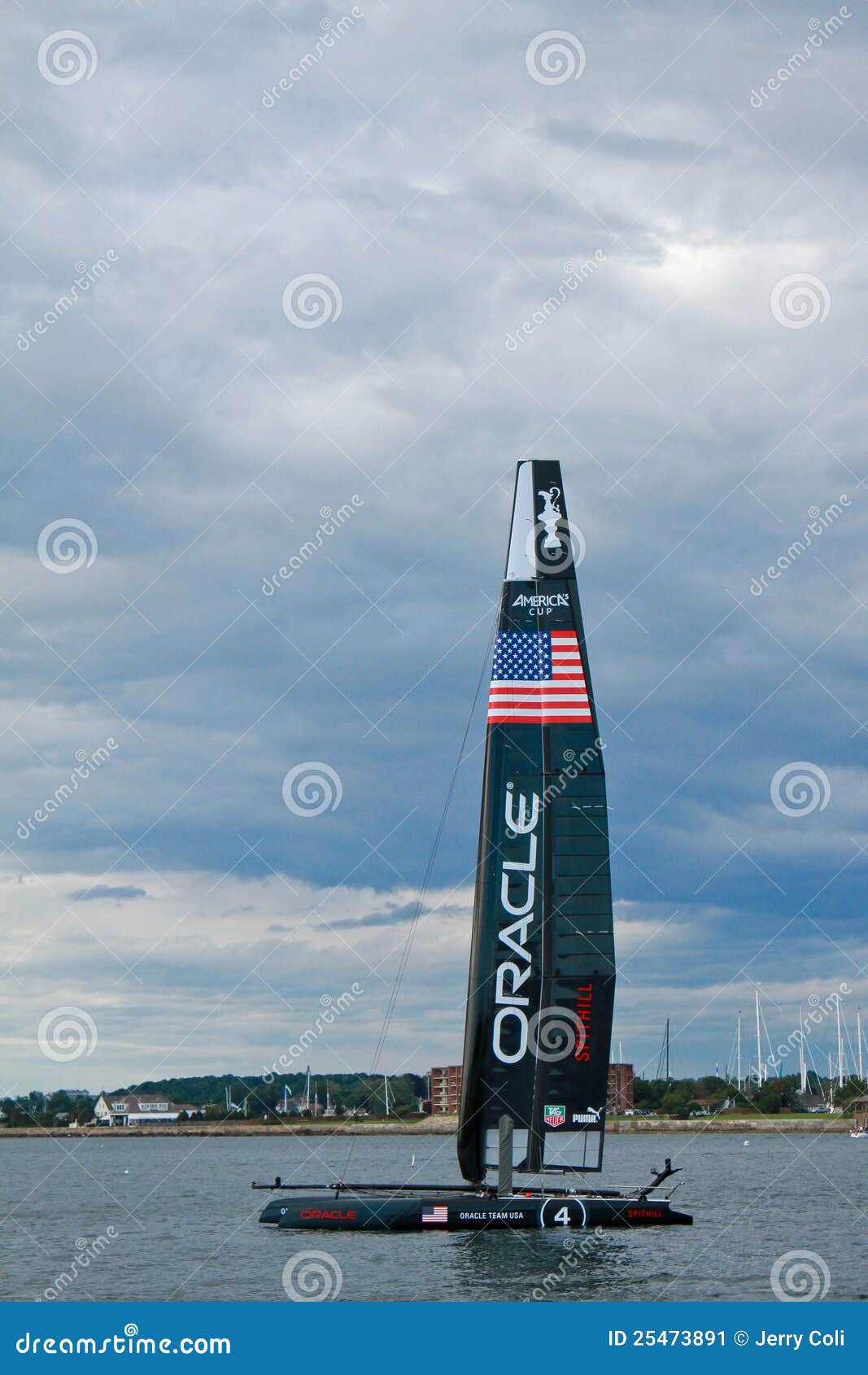 Oracle America S Cup Catamaran Editorial Photo - Image of team, flag ...