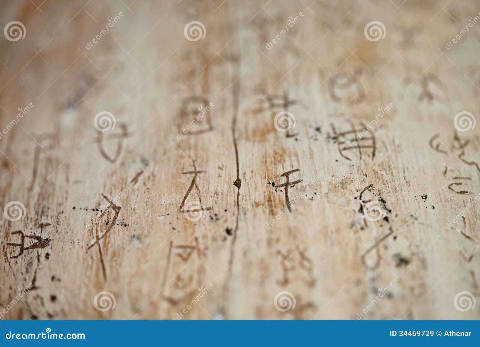 Oracle Bone Script Stock Image Image Of Calligraphy 34469729