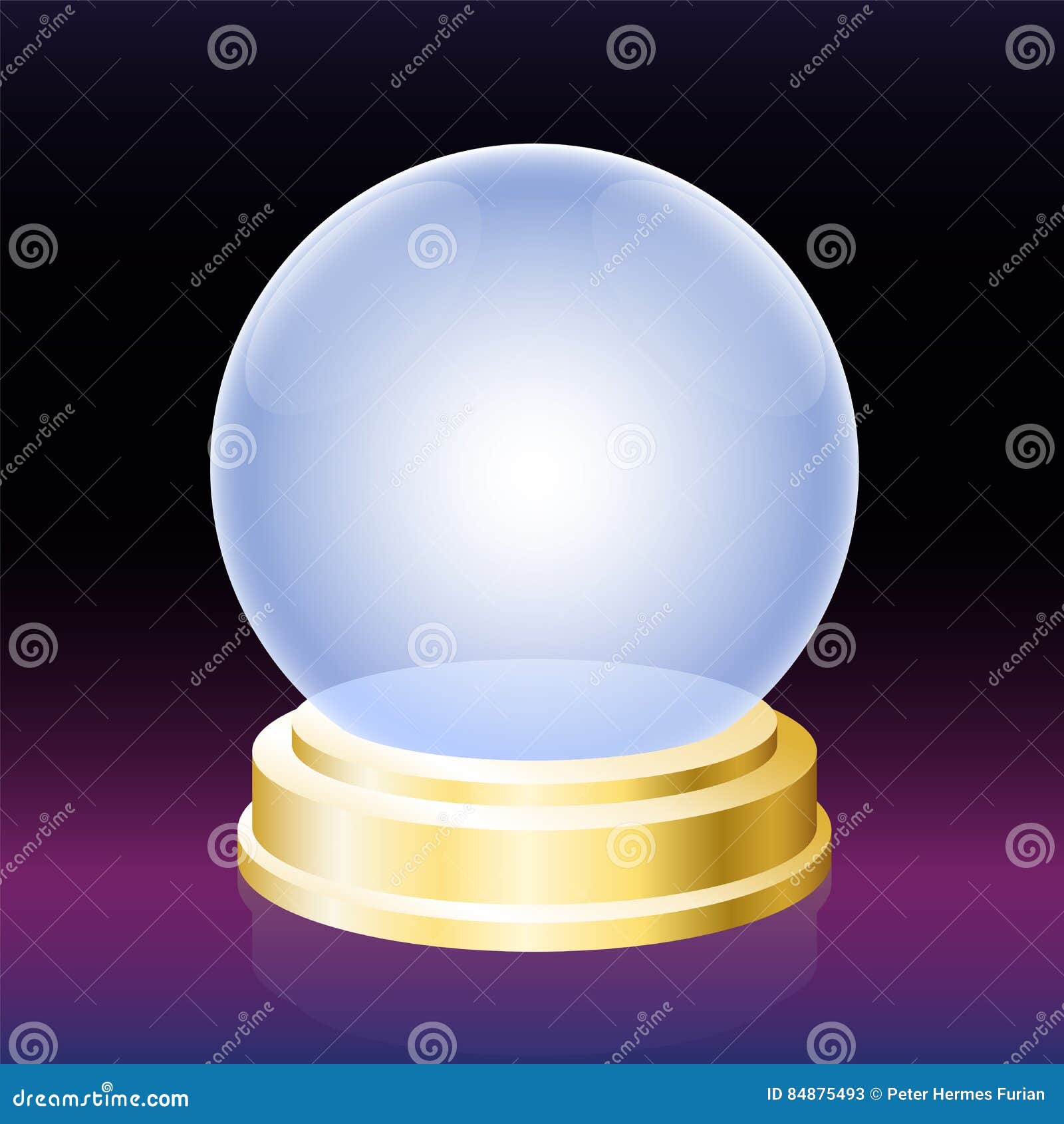 Oracle Crystal Ball stock vector. Illustration of ball - 84875493