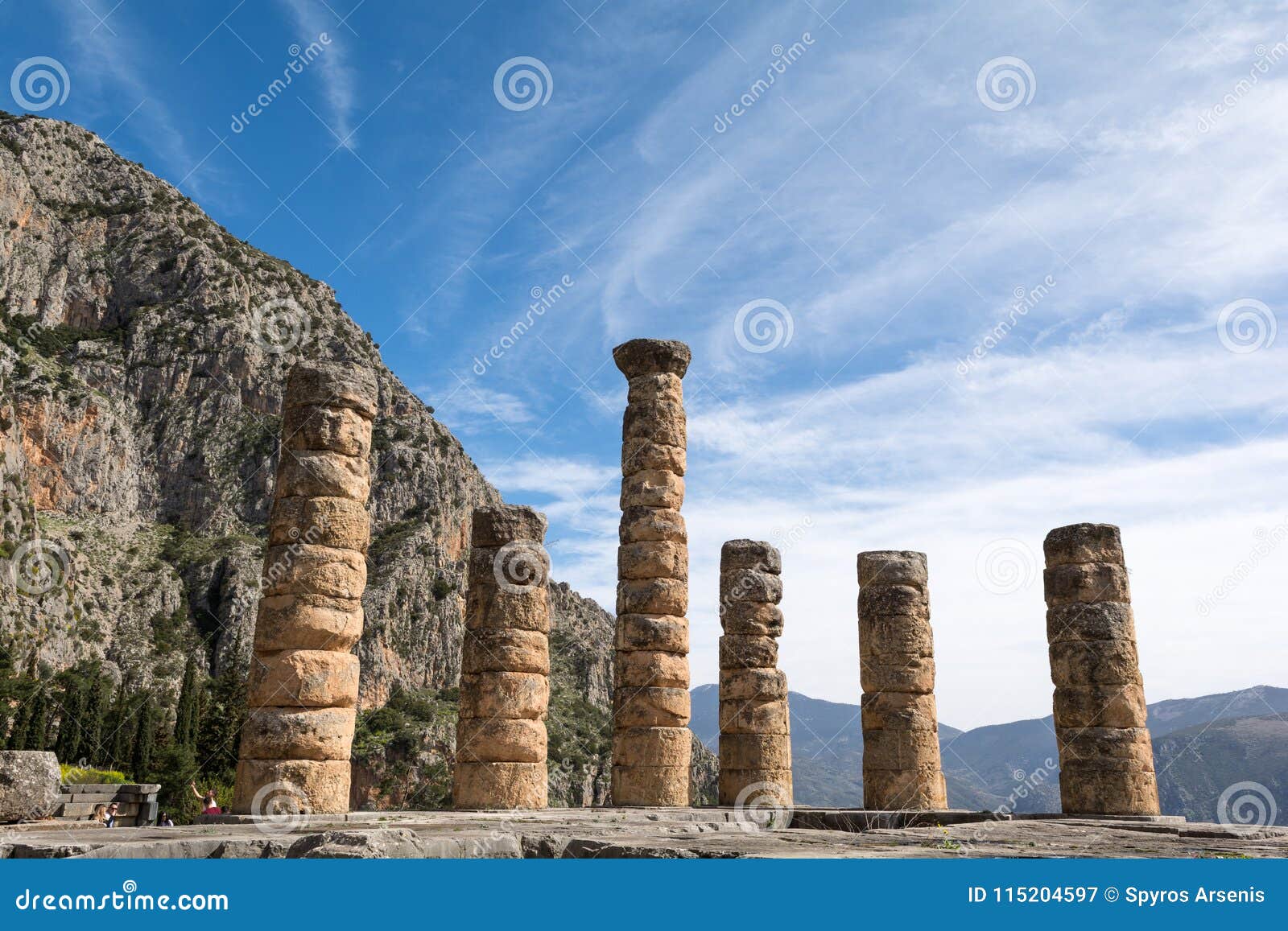 Oracle De Delphes Antique En Grèce Image stock - Image du musée, vieux ...