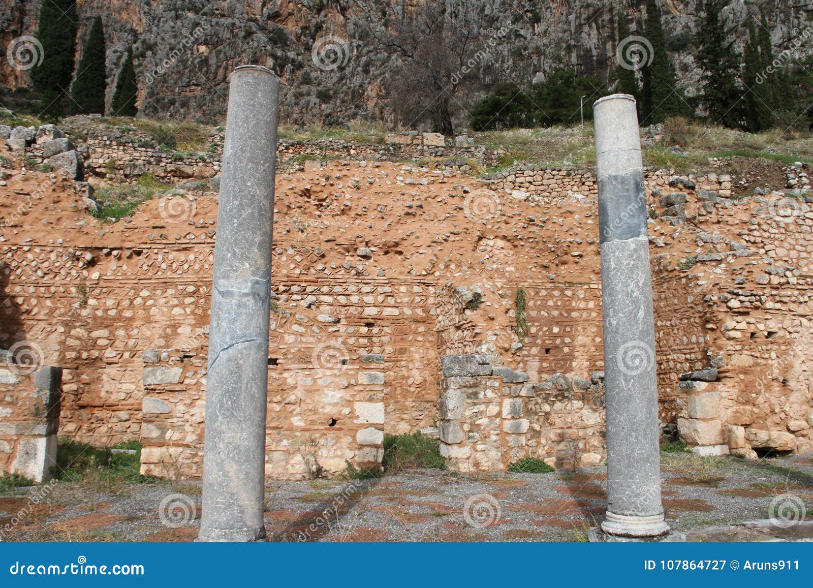 Oracle at Delphi, stock image. Image of alexander, ruins - 107864727