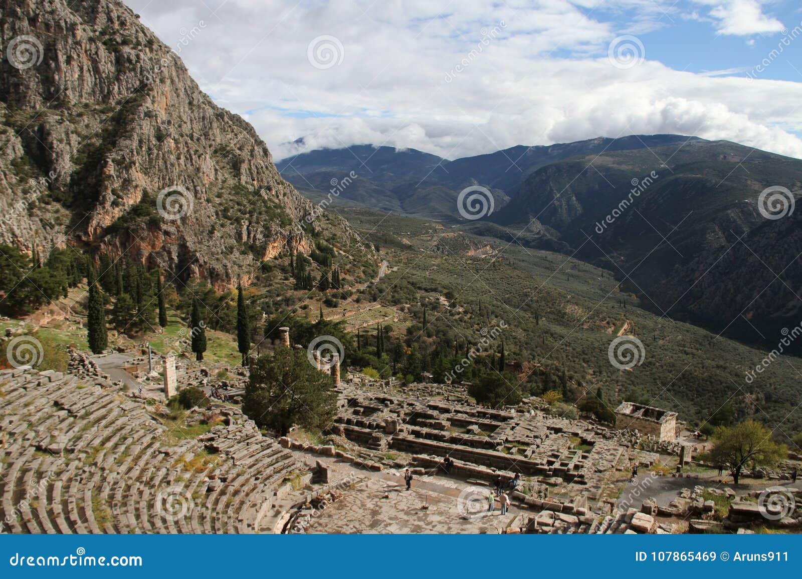 Oracle at Delphi, stock image. Image of athena, tourism - 107865469