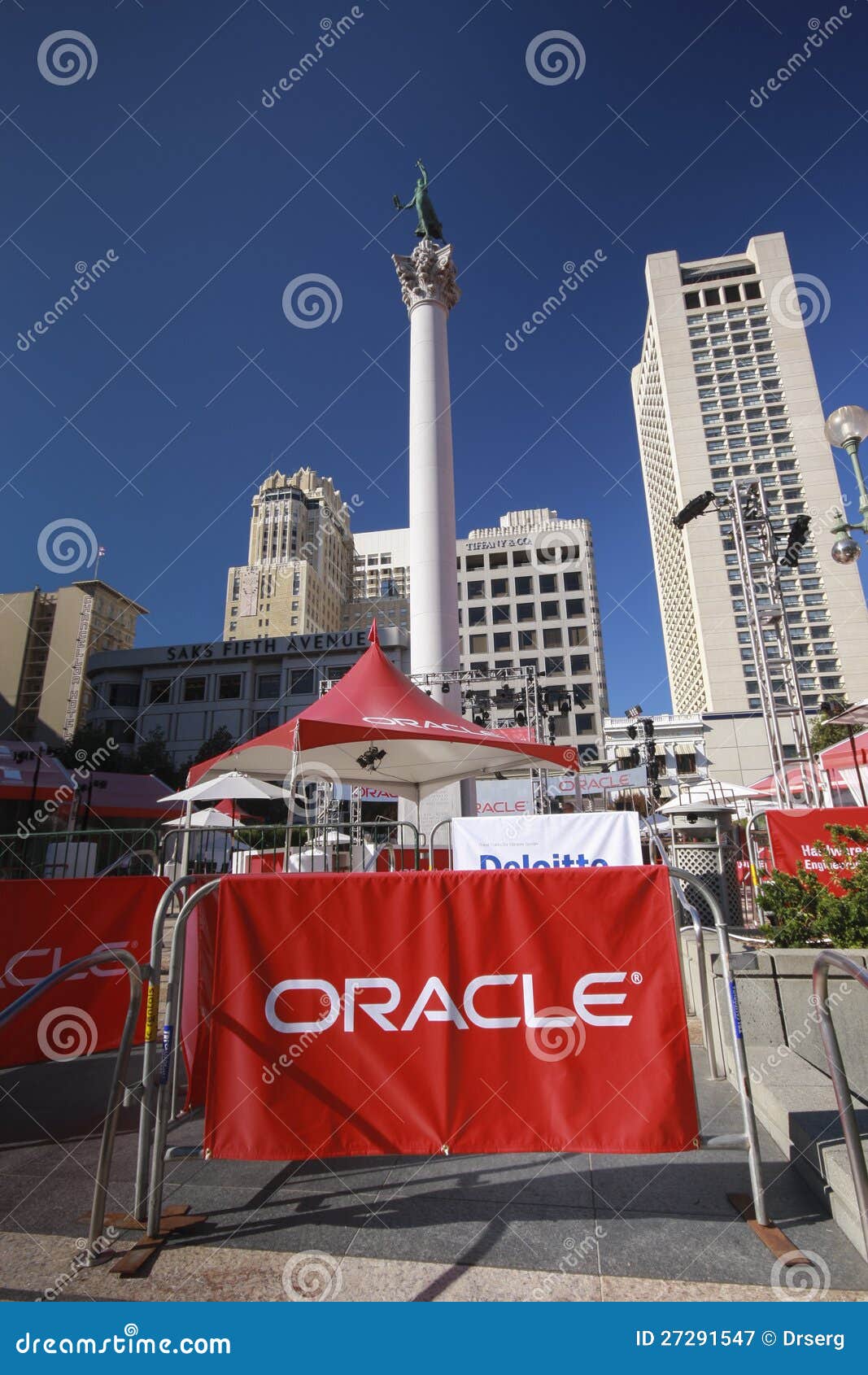 Oracle OpenWorld Conference Zone at Union Square Editorial Photography ...