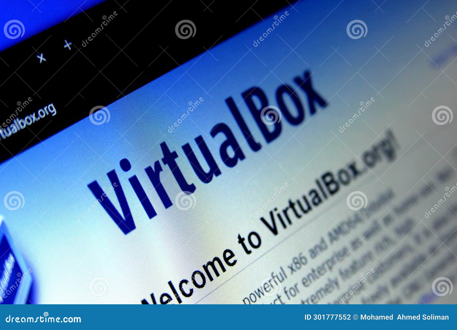 Oracle VM VirtualBox editorial photography. Image of connection - 301777552