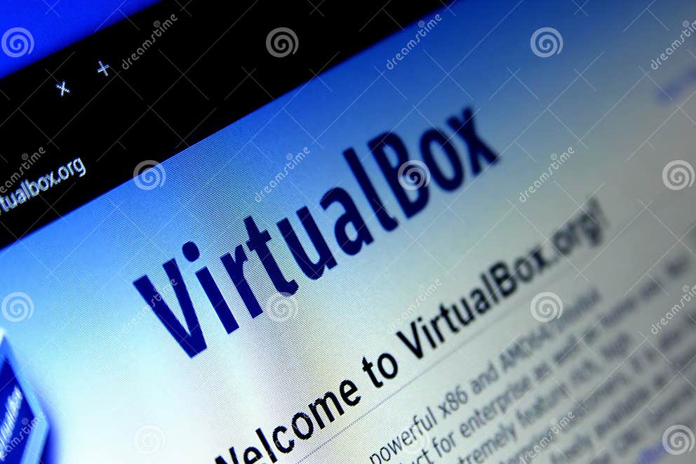 Oracle VM VirtualBox editorial photography. Image of connection - 301777552