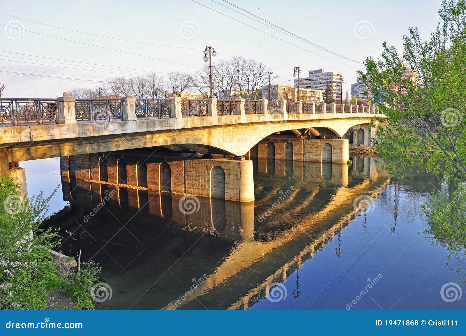 Oradea bridge stock photo. Image of tower, pine, transylvania - 19471868