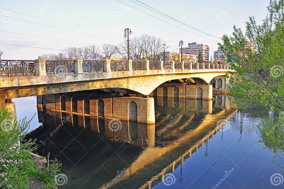 Oradea bridge stock photo. Image of tower, pine, transylvania - 19471868