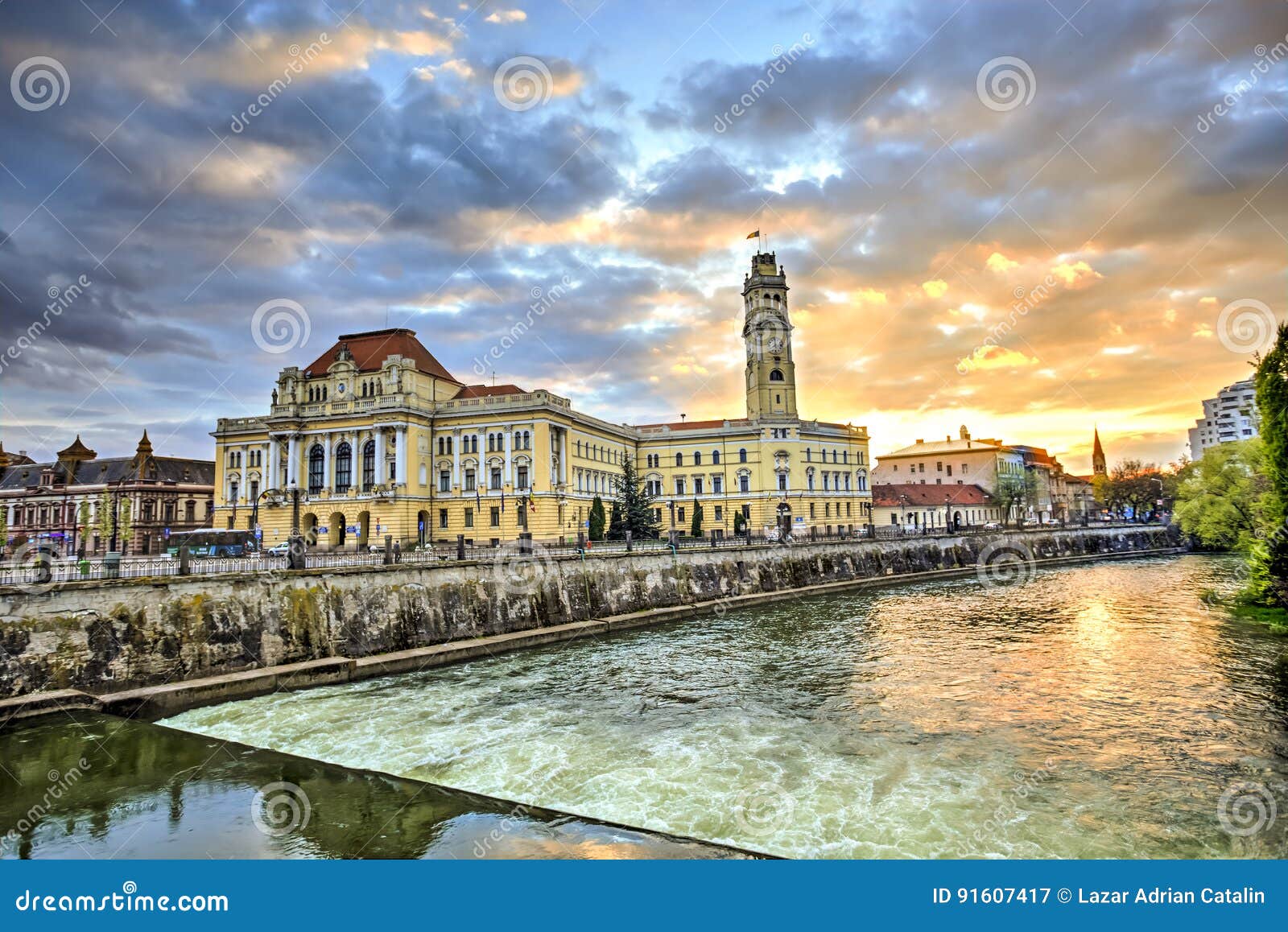 Oradea city, Romania stock image. Image of romania, europe - 91607417