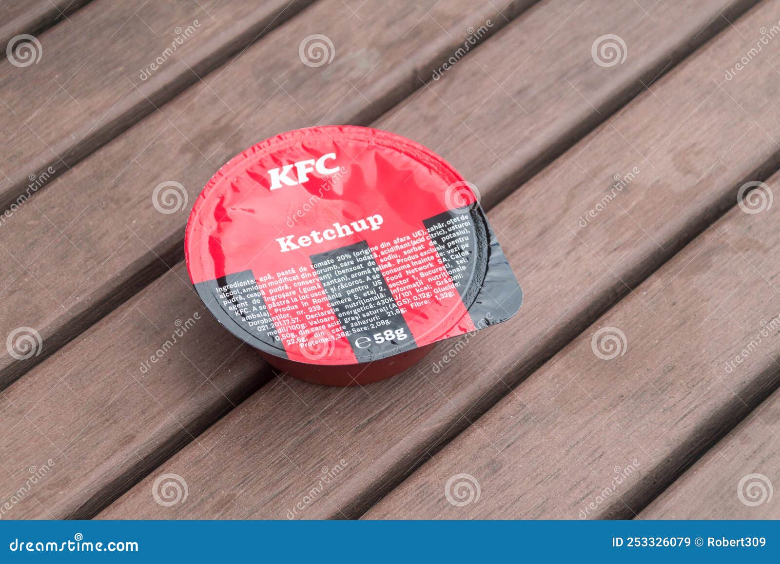 KFC ketchup in restaurant editorial stock image. Image of pack - 253326079