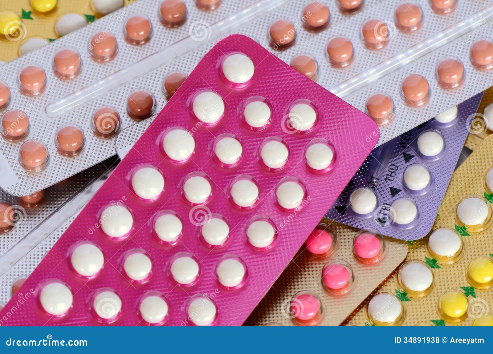 Oral contraceptive pills. stock photo. Image of ovulation - 34891938