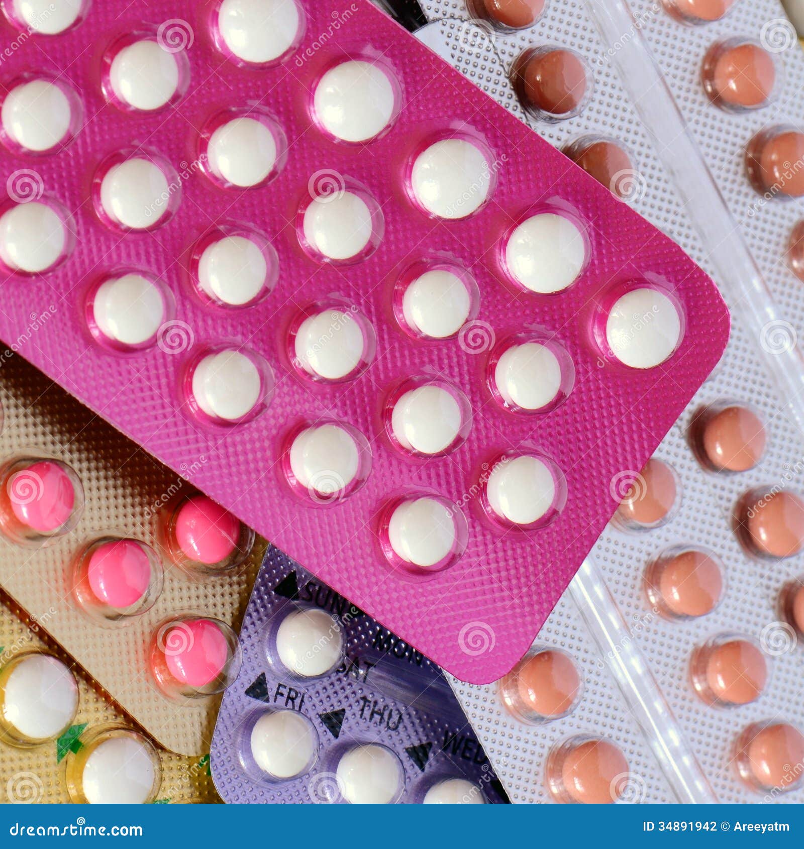 Oral contraceptive pills. stock photo. Image of hospital - 34891942