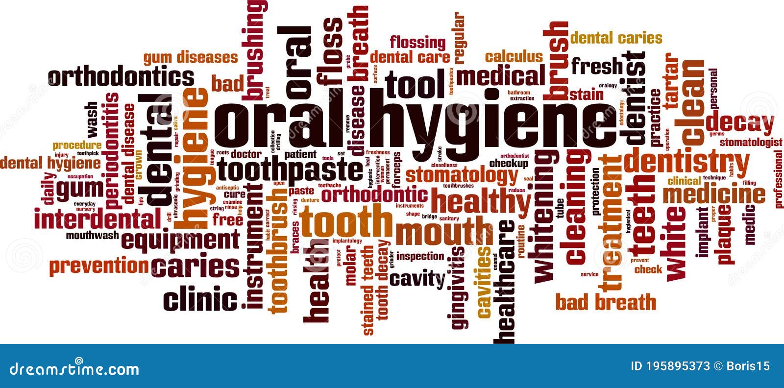 Hygiene Word Lettering Typography. Infographics With Linear Icons On ...