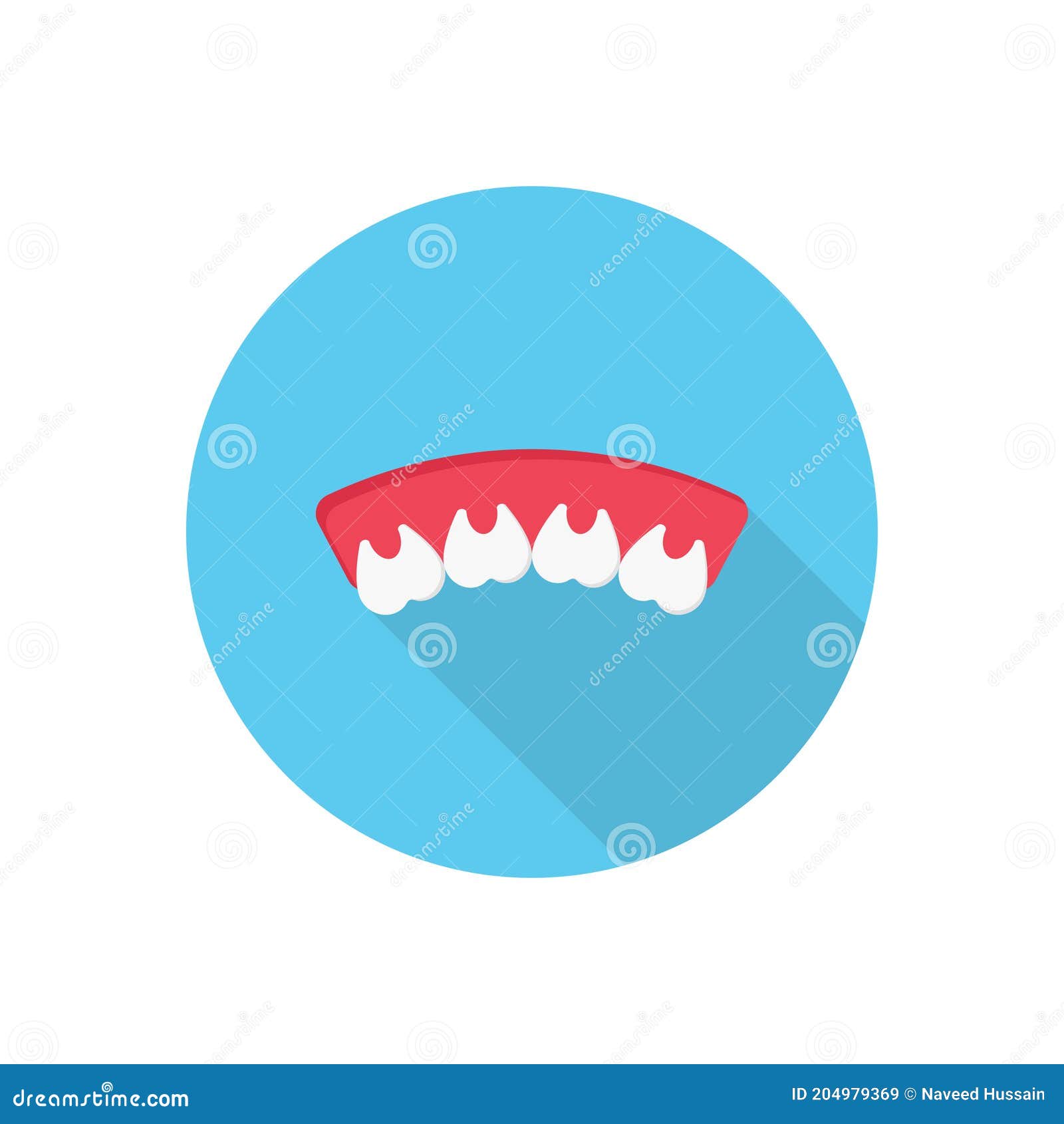 Oral Vector Flat Colour Icon Stock Vector - Illustration of medical ...