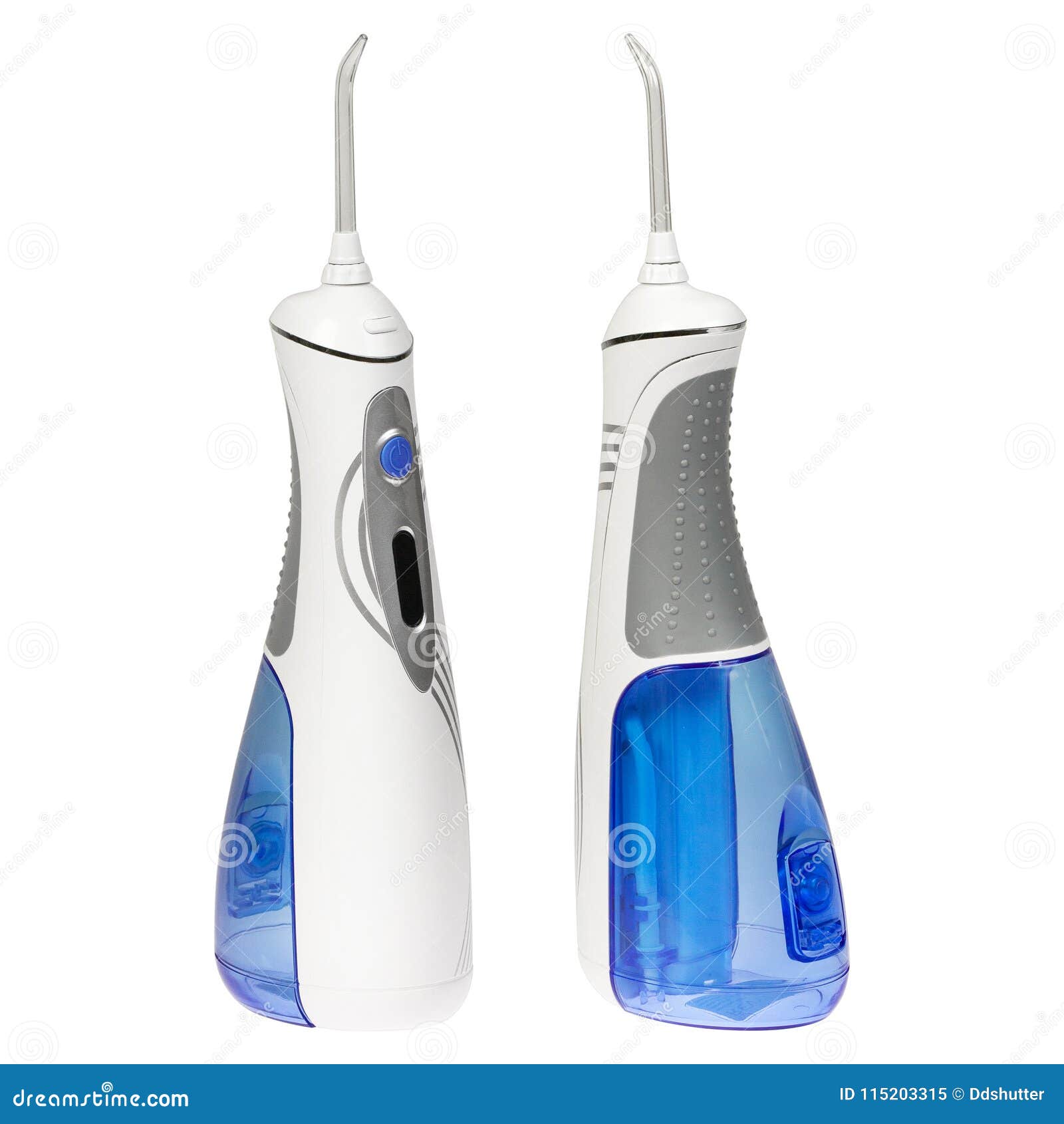 Oral Irrigator Isolated on White Background. Front and Back Stock Image ...