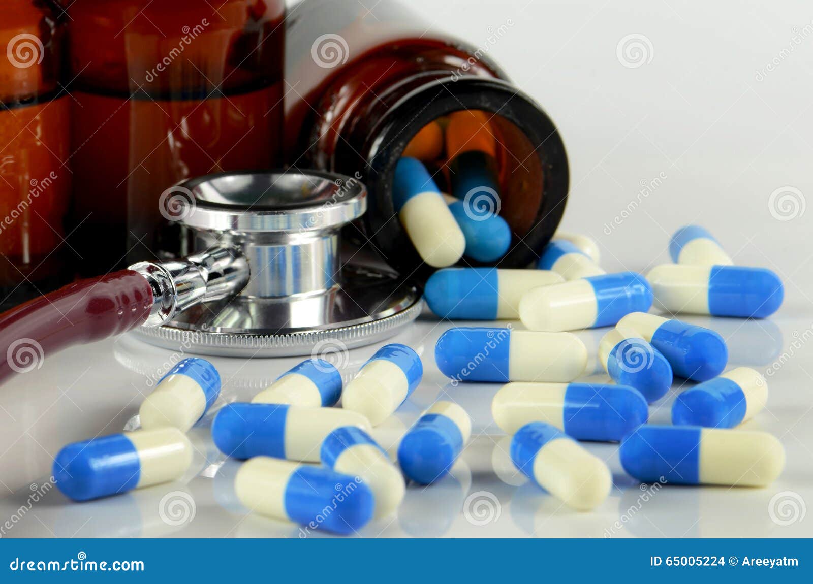Oral Medication and Stethoscope. Stock Photo - Image of contraceptive ...