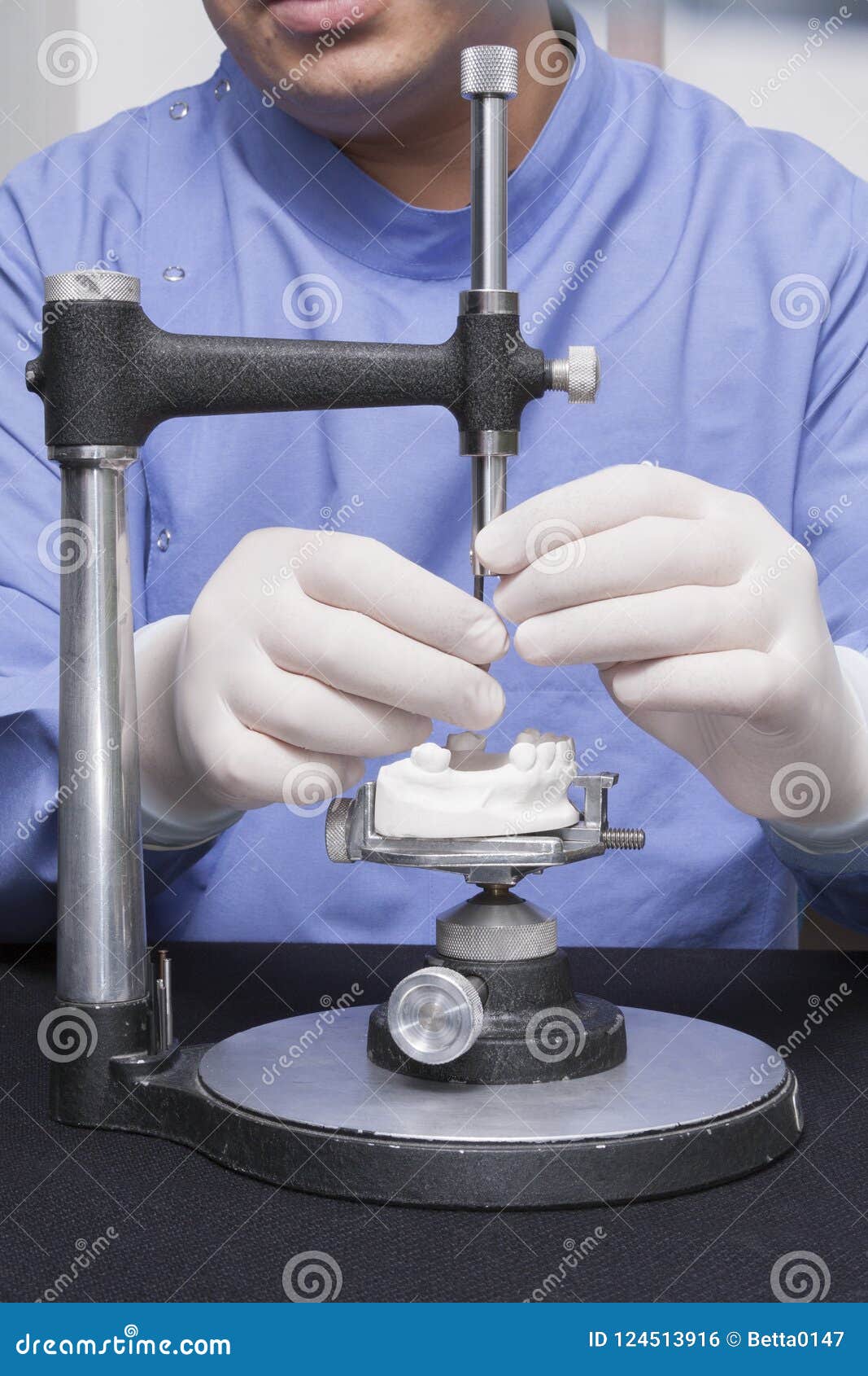 Oral Rehabilitation Process, Partial Removable Prosthesis Stock Photo ...