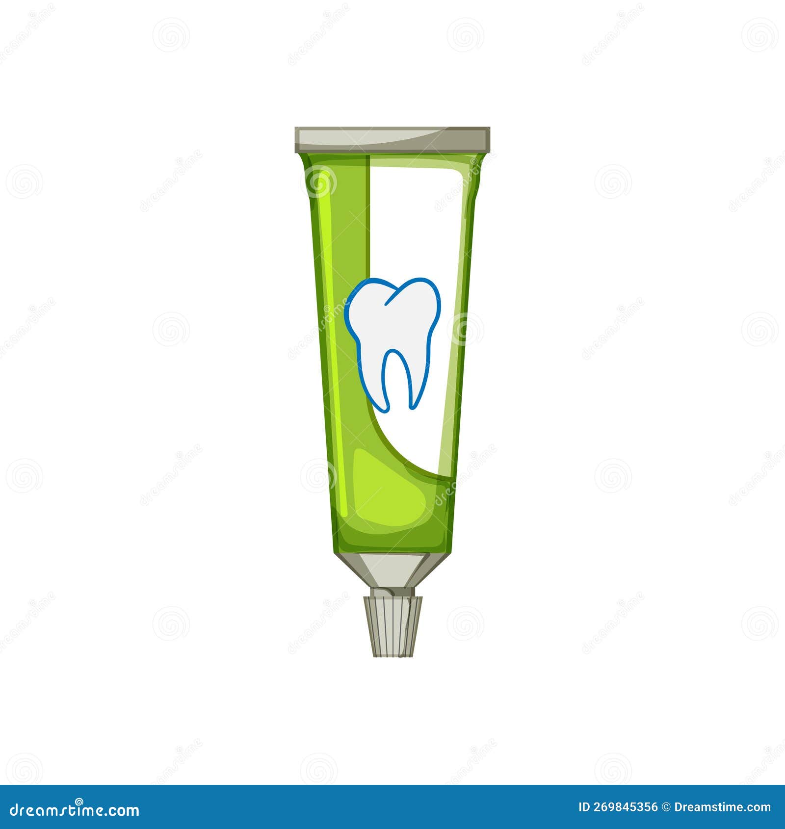 Oral Toothpaste Cartoon Vector Illustration Stock Vector - Illustration ...