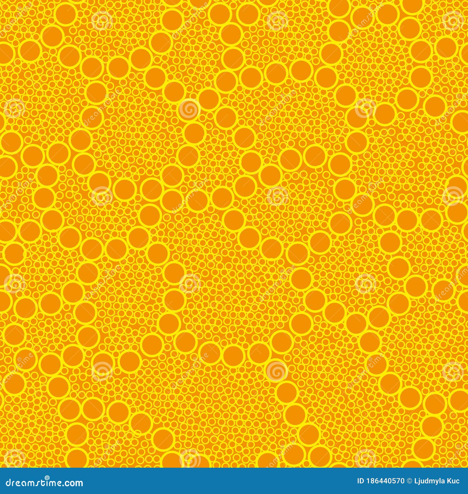 Orang Circles Seamless Pattern Stock Vector - Illustration of background, beautiful: 186440570