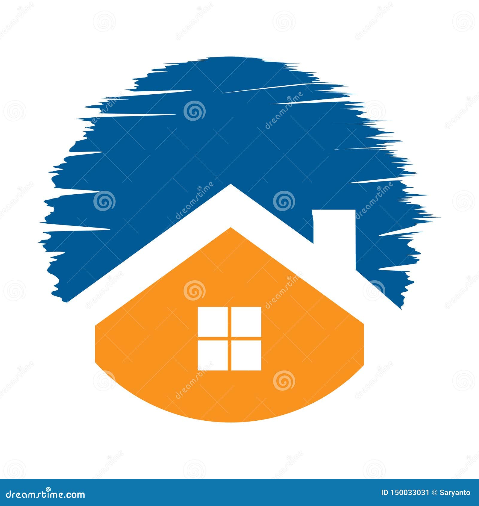 Abstract House Stock Logo Template. Flat Design Stock Vector ...