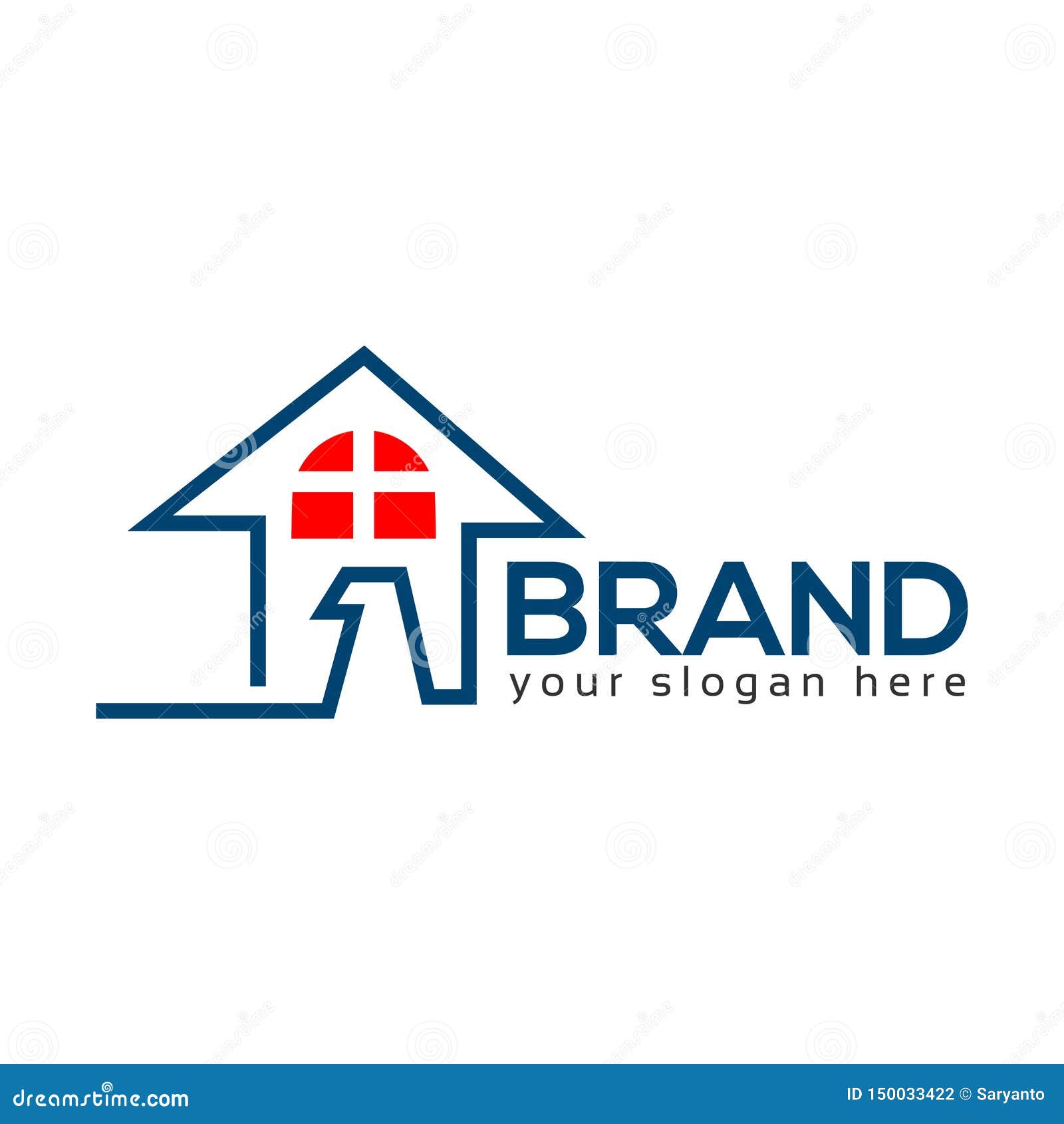 Eagle House Stock Logo Template. Flat Design Stock Vector ...