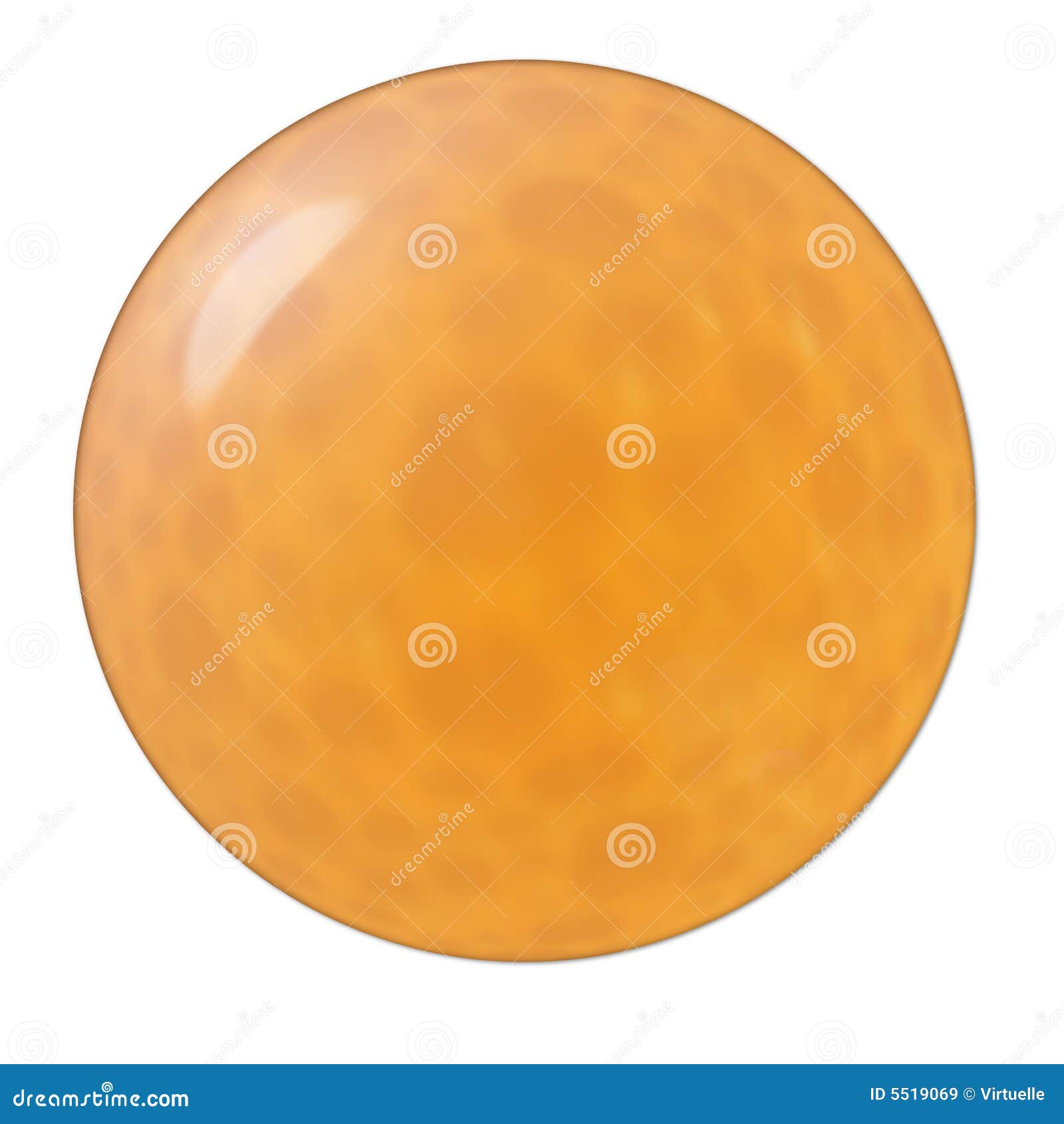 Orange 3D orb stock illustration. Illustration of spherical - 5519069