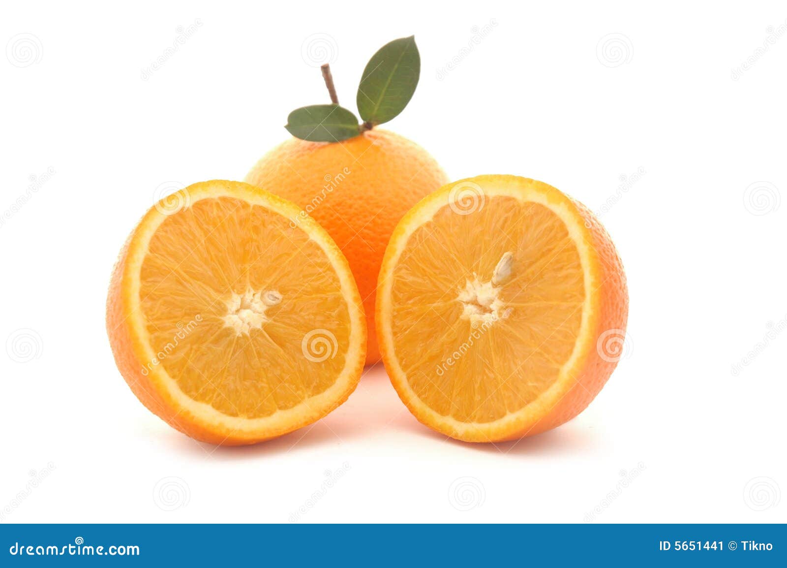 Orange with two halves stock image. Image of orange, vitamin - 5651441